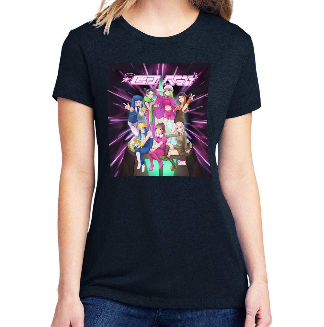 XG Left Right Inspired Anime Ladies Graphic T-shirt, KPOP Merch, Anime ...