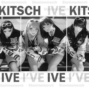 IVE KITSCH Inspired Anime Unisex Graphic T-shirt, Kpop Merch, Anime ...