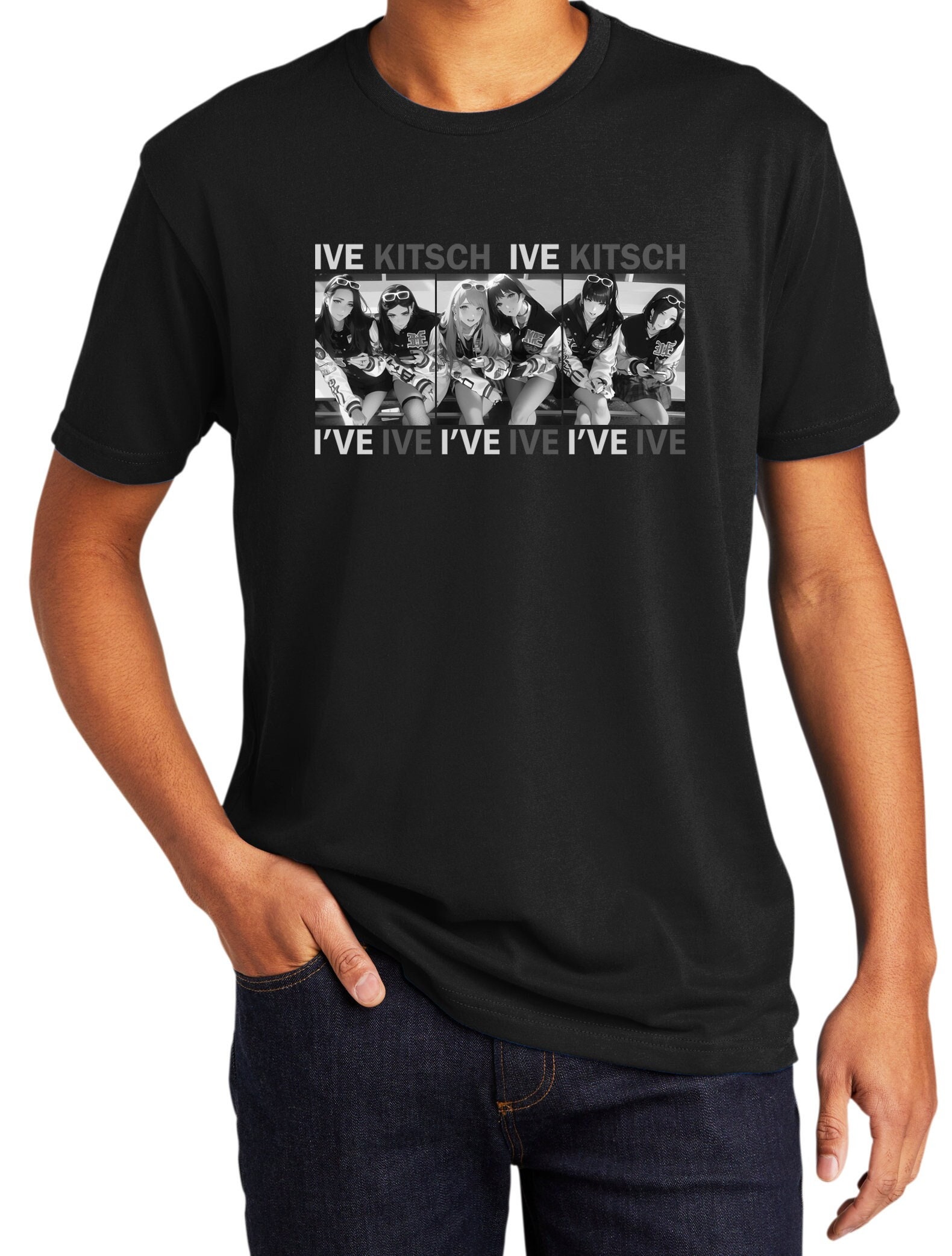 IVE KITSCH Inspired Anime Unisex Graphic T-shirt, Kpop Merch, Anime ...