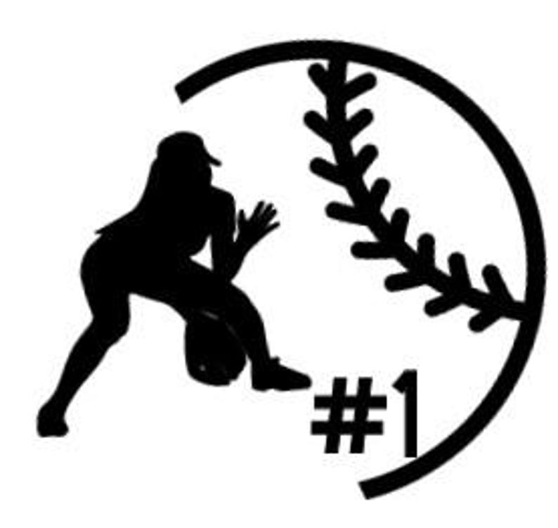 Custom Softball Car Decal - Etsy