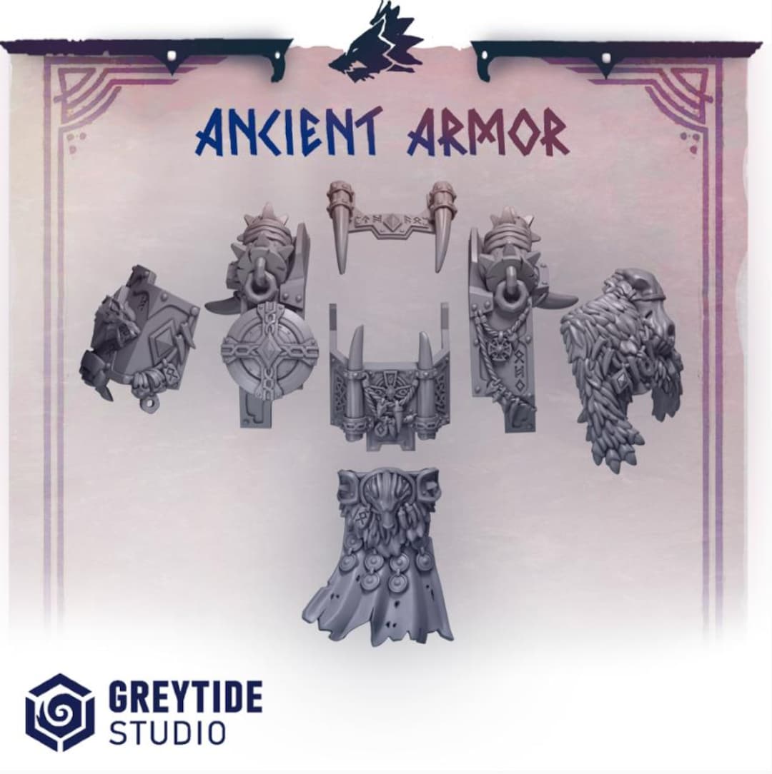 Primal Hounds - Ancient Armor | Greytide Studio - Etsy
