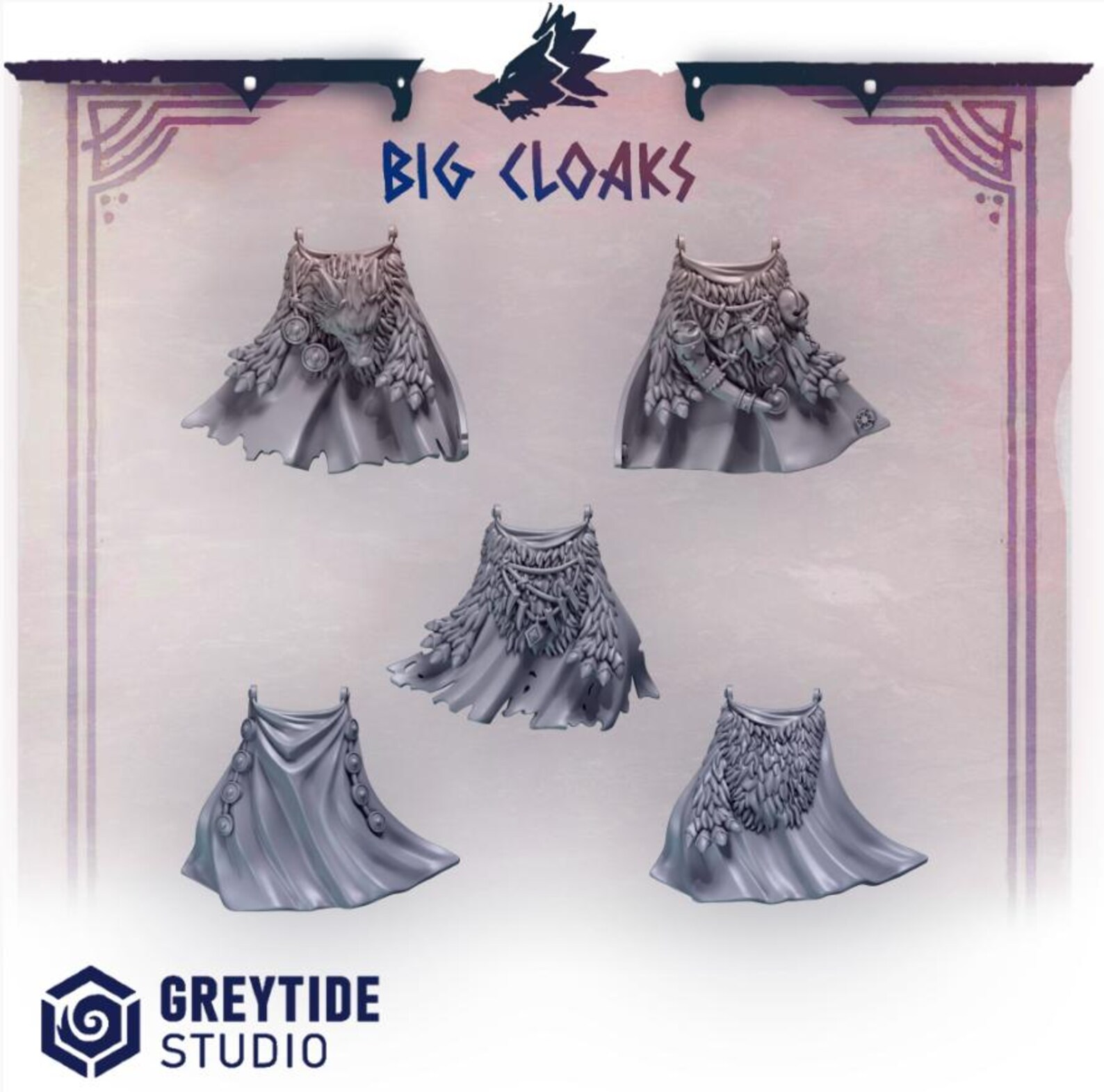 Primal Hounds -big Cloaks | Greytide Studio - Etsy
