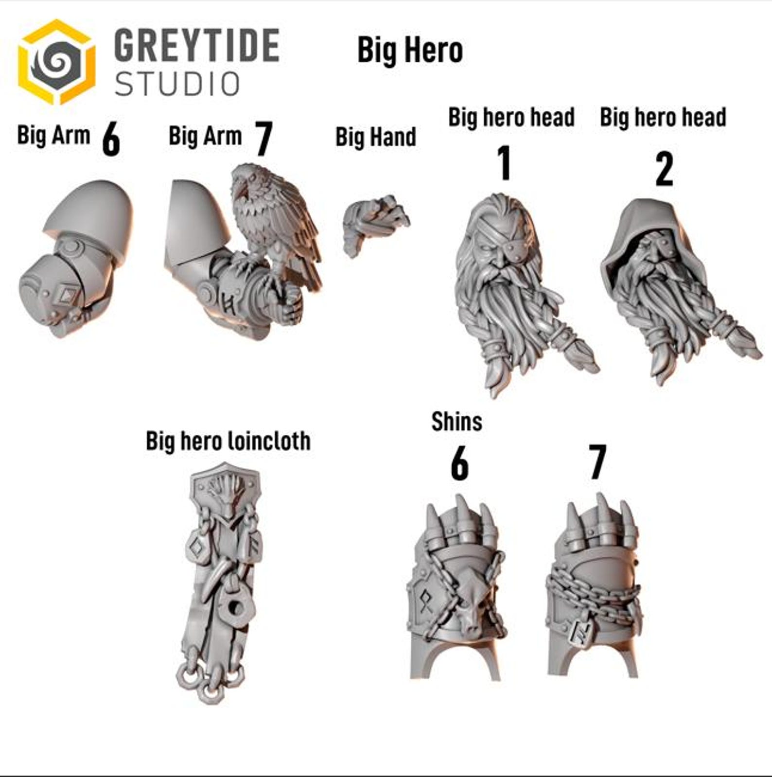 Primal Hounds - Heroic Pose's | Greytide Studio - Etsy
