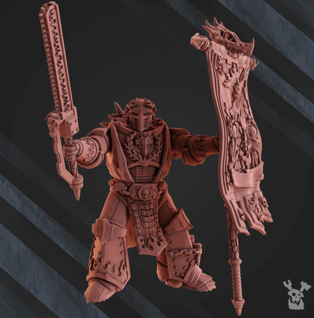 Fire Lizard Vexillary | Dakkadakka - Etsy