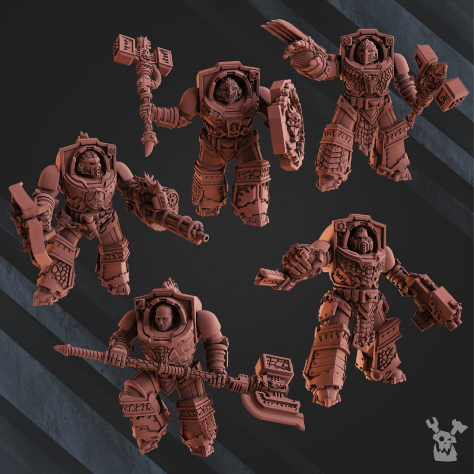 Volcano Armor Squad X5 | Dakkadakka - Etsy