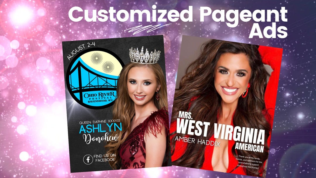 Custom Pageant Ad - Digital Product - Etsy