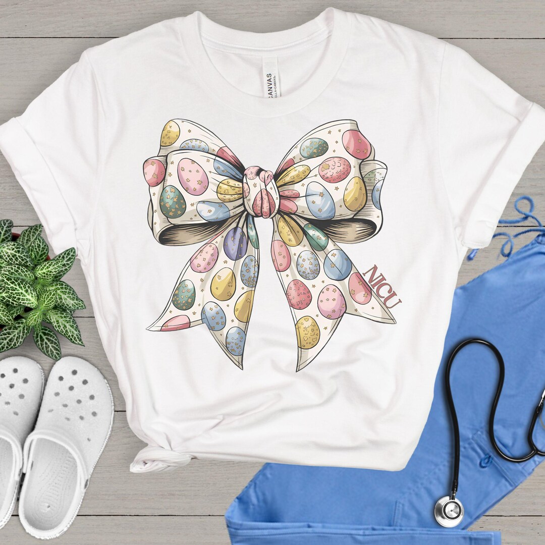 Neonatal Intensive Care Unit Nurse Easter Shirt, NICU Nurse T-shirt ...