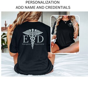 Personalized Emergency Department Shirt ER T-shirt ED Nurse Emergency ...