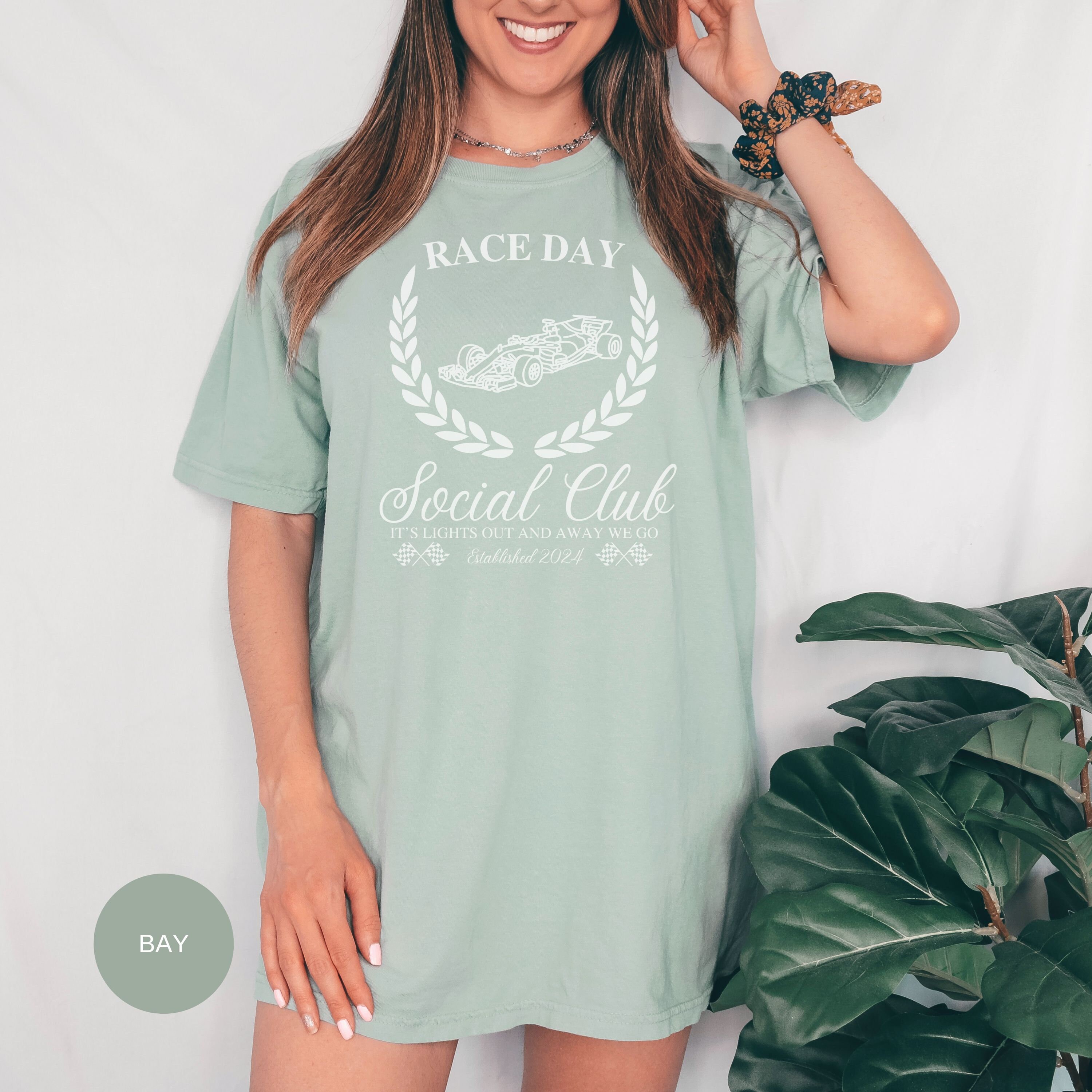 Race Day Social Club Comfort Colors® Shirt, Formula 1 Race Day, It's ...