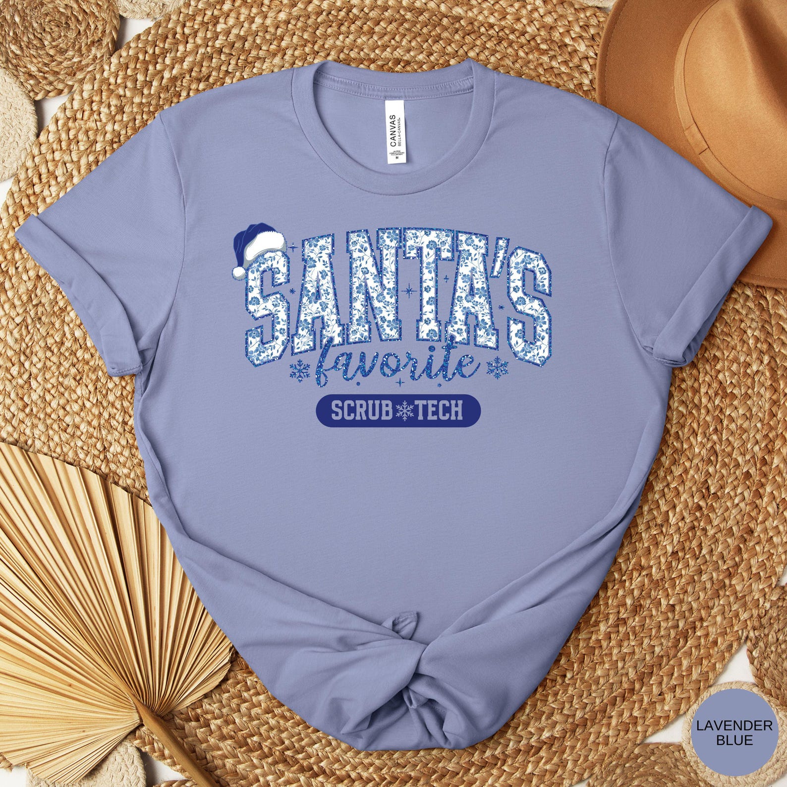 Scrub Tech Christmas Shirt, OB Scrub Tech Shirt, Santa's Favorite Scrub ...