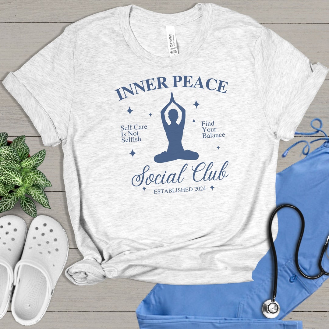 Mental Health Matters Shirt, Inner Peace Social Club, Wellness Shirt ...