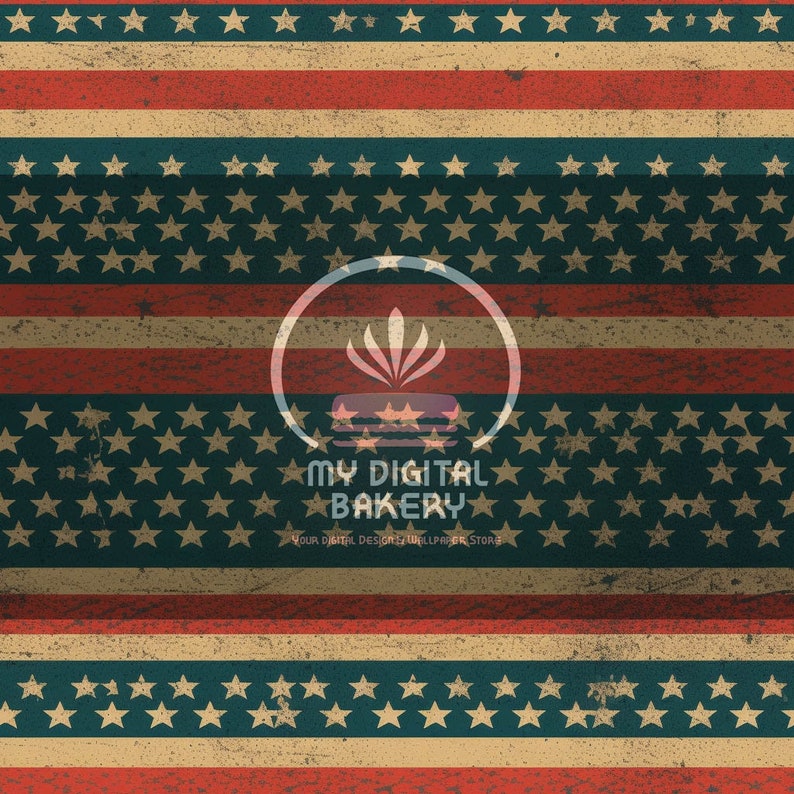 American Flag Patterns Digital Paper - SEAMLESS - 16 Designs - 12x12in ...