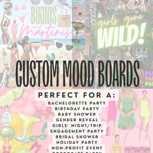 Custom Party Mood Board - Personalized Theme & Aesthetic Inspiration ...
