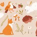 Woodland Clipart Forest Animals Vector Cute Woodland Set Illustrations ...