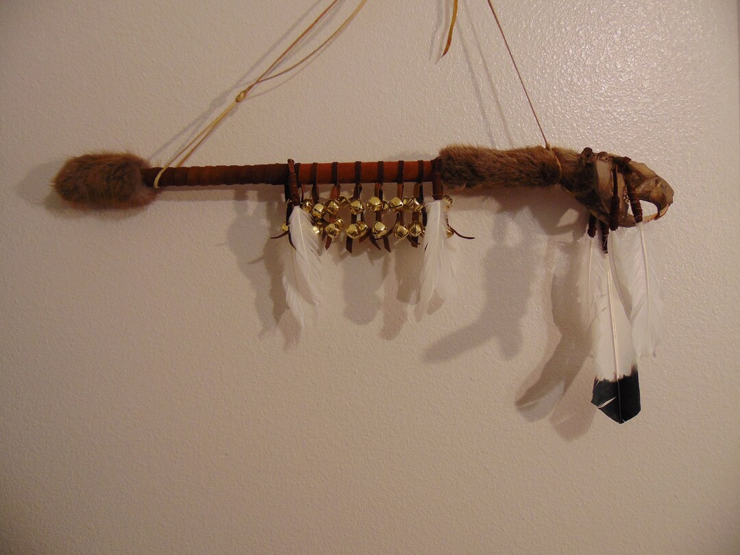 Beaver Skull Dance Wand - Etsy