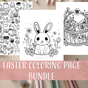 Easter Coloring Page Bundle/ Easter Coloring Sheets/ Printable Coloring ...