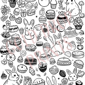 Easter Coloring Page Bundle/ Easter Coloring Sheets/ Printable Coloring ...