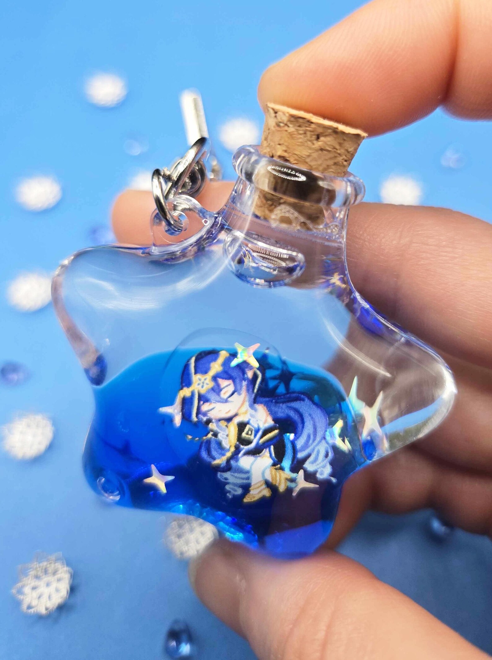 Layla Wishing Bottle Keychain | Genshin Impact Keychain - Etsy