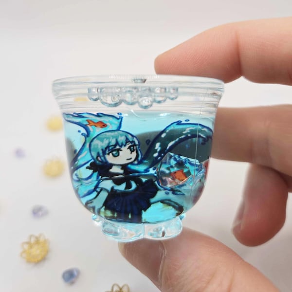Liquid Keychain - Etsy