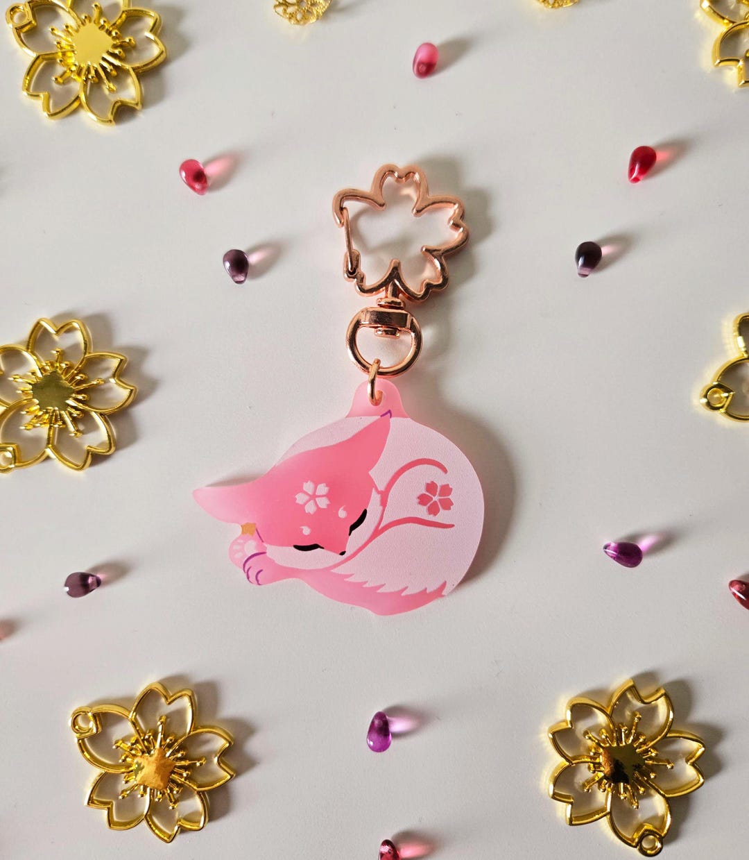 Yae Miko Fox Form Keychain | Kitsune Keychain - Etsy