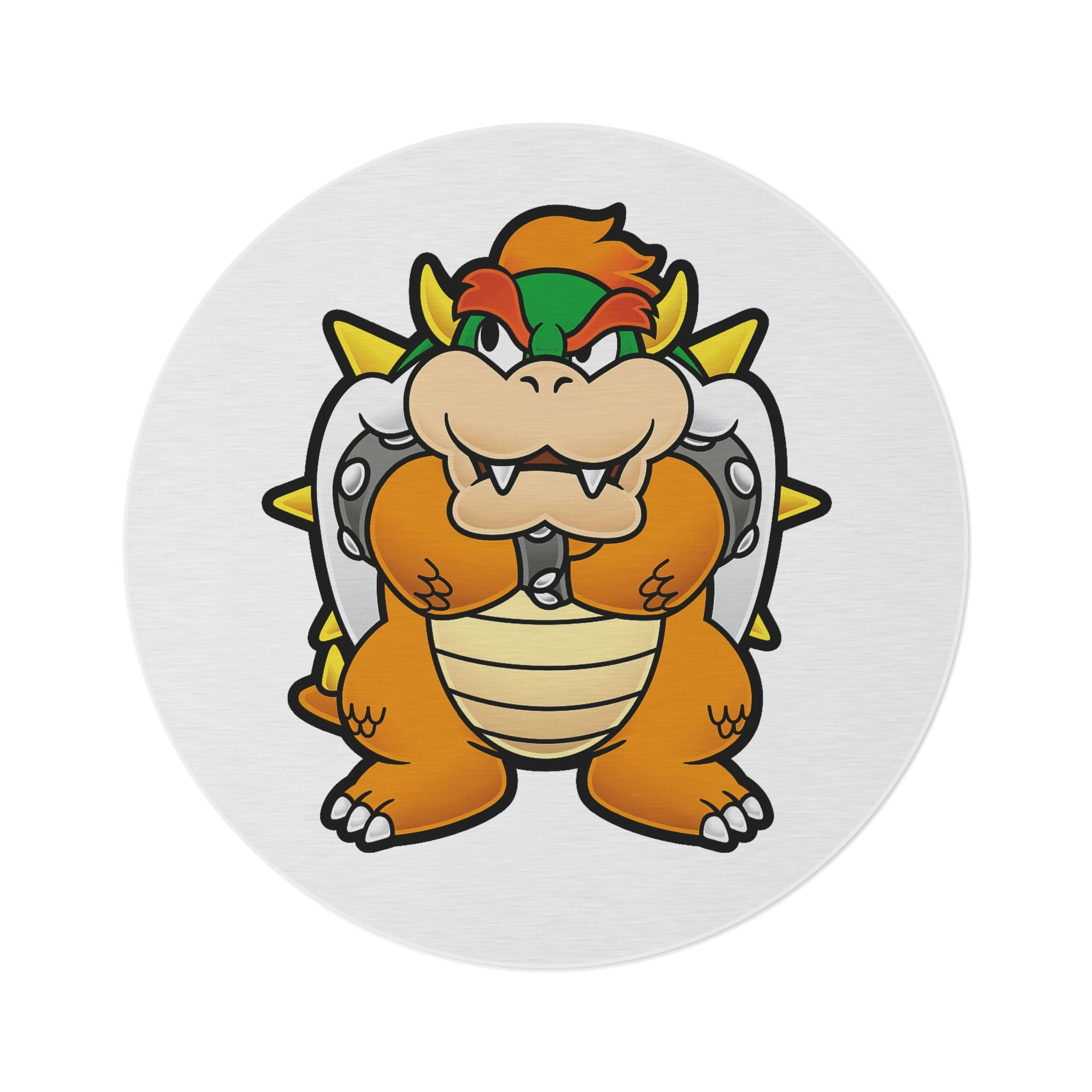 Round Bowser Gaming Rug - Etsy