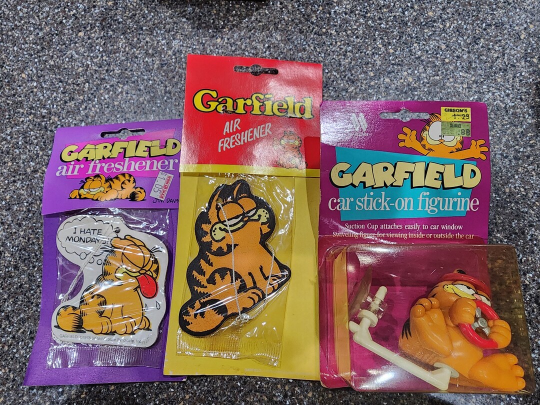 Vintage Garfield Air Freshener and Window Stick - Etsy