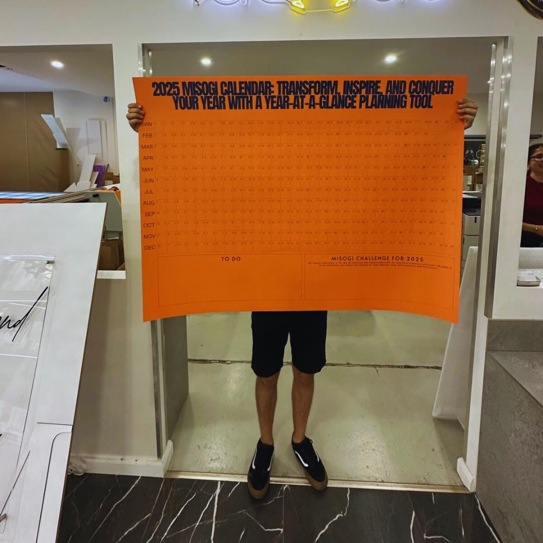 2025 Big Misogi Year Calendar Printed Wall Planner Inspiring ...