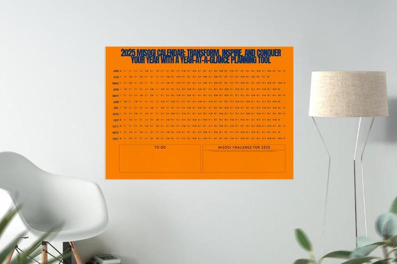 2025 Big Misogi Year Calendar Printed Wall Planner Inspiring ...