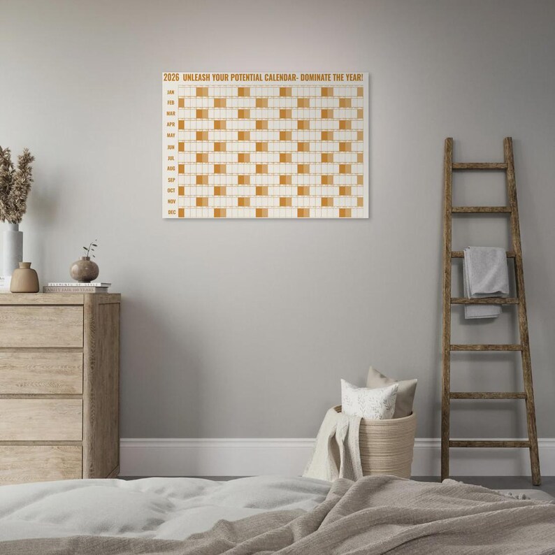 2026 Giant Wall Calendar Digital Download | A0 A1 A2 Printable | 2026 ...