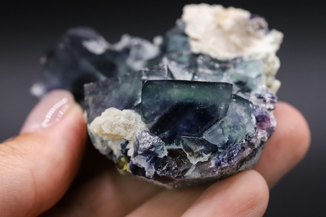 Green and Purple Cubic Fluorite From Yindu, Inner Mongolia. - Etsy