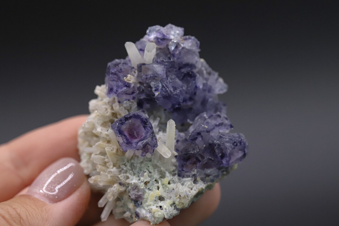 Purple Etched Fluorite From Yindu, Inner Mongolia. - Etsy Australia