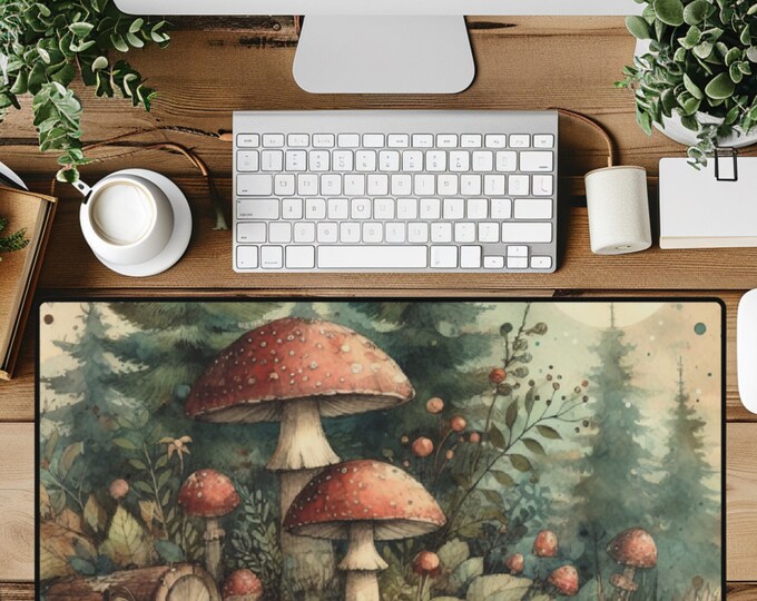 Champignons by Adolphe Millot 1857-1921 Mushroom Toadstool Trippy Dark ...