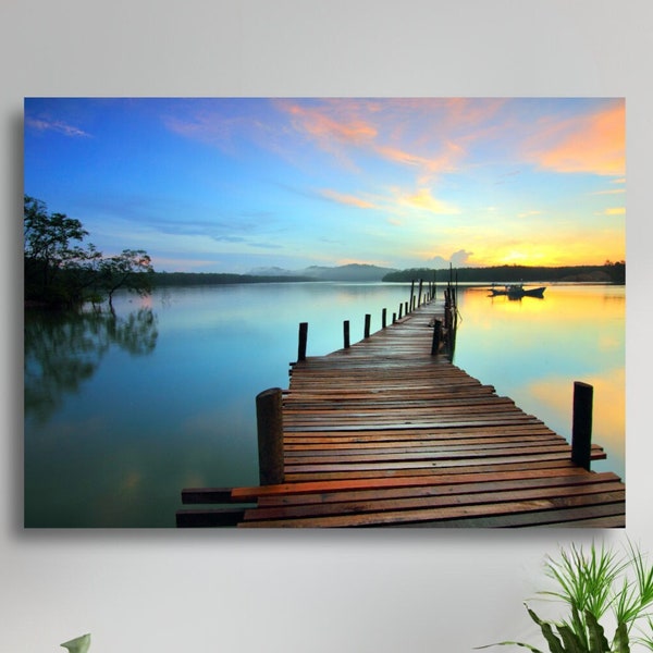 Lake Sunset - Etsy