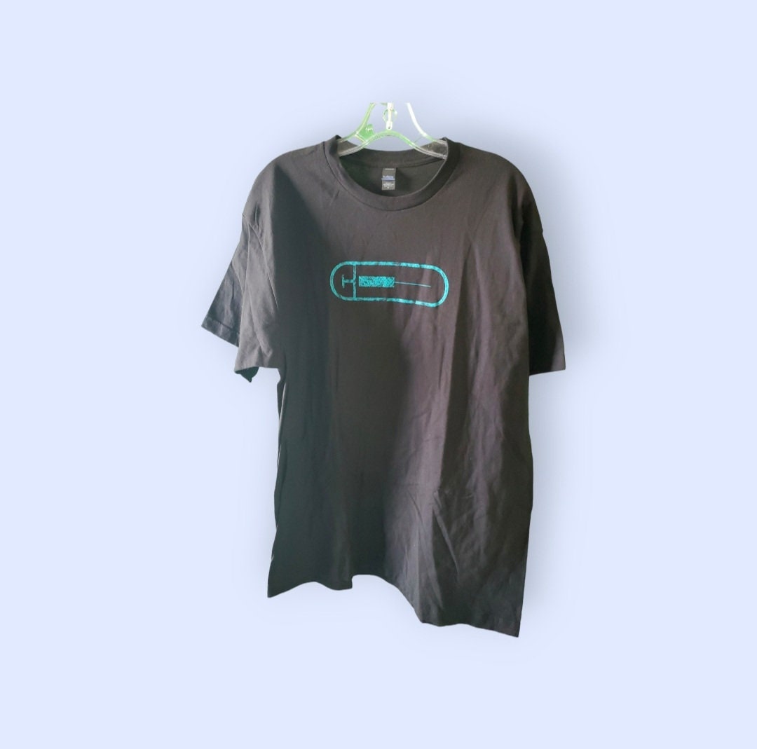 Injection Syringe Comic Book Graphic Tee Black Brand New Warren Ellis ...
