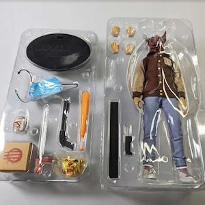 Hotline Miami Jacket Figure by Erick Scarecrow X Devolver Digital - Etsy