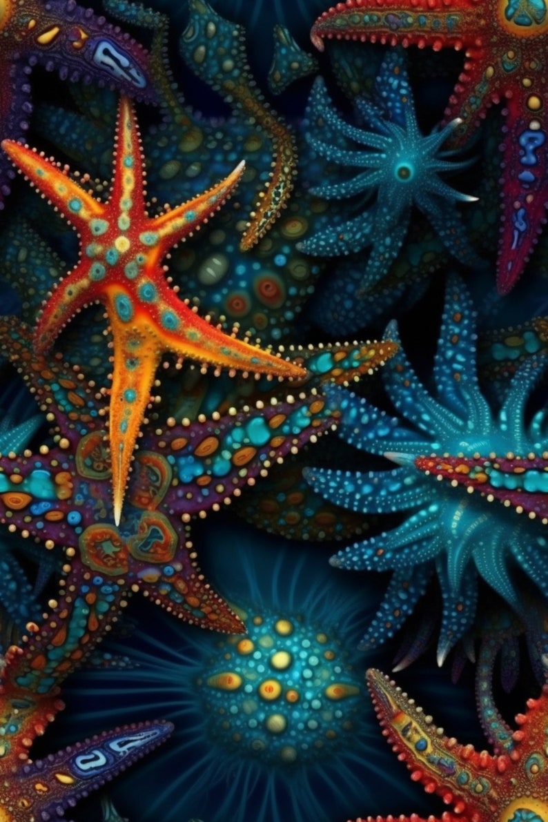 Sea Creatures Seamless Patterns - Etsy