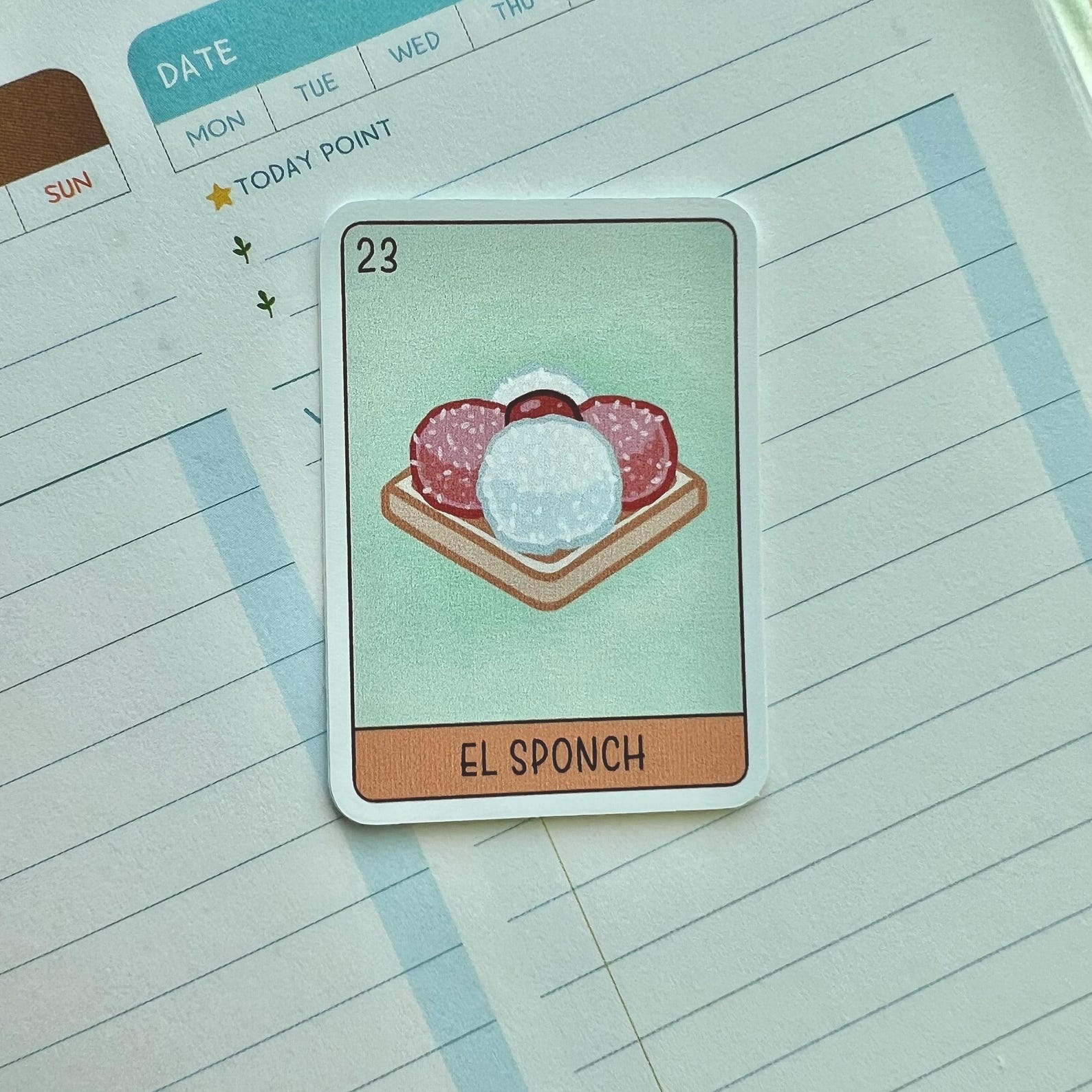 Sponch Loteria Sticker Mexican Snack, Cookie, Food, Dulce, Water Bottle ...