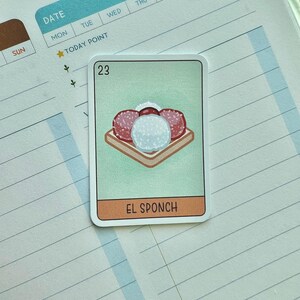 Sponch Loteria Sticker - Mexican Snack, Cookie, Food, Dulce, Water ...