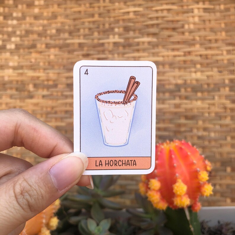 Horchata Loteria Sticker - Mexican Snack Cinnamon Milk Drink Water ...