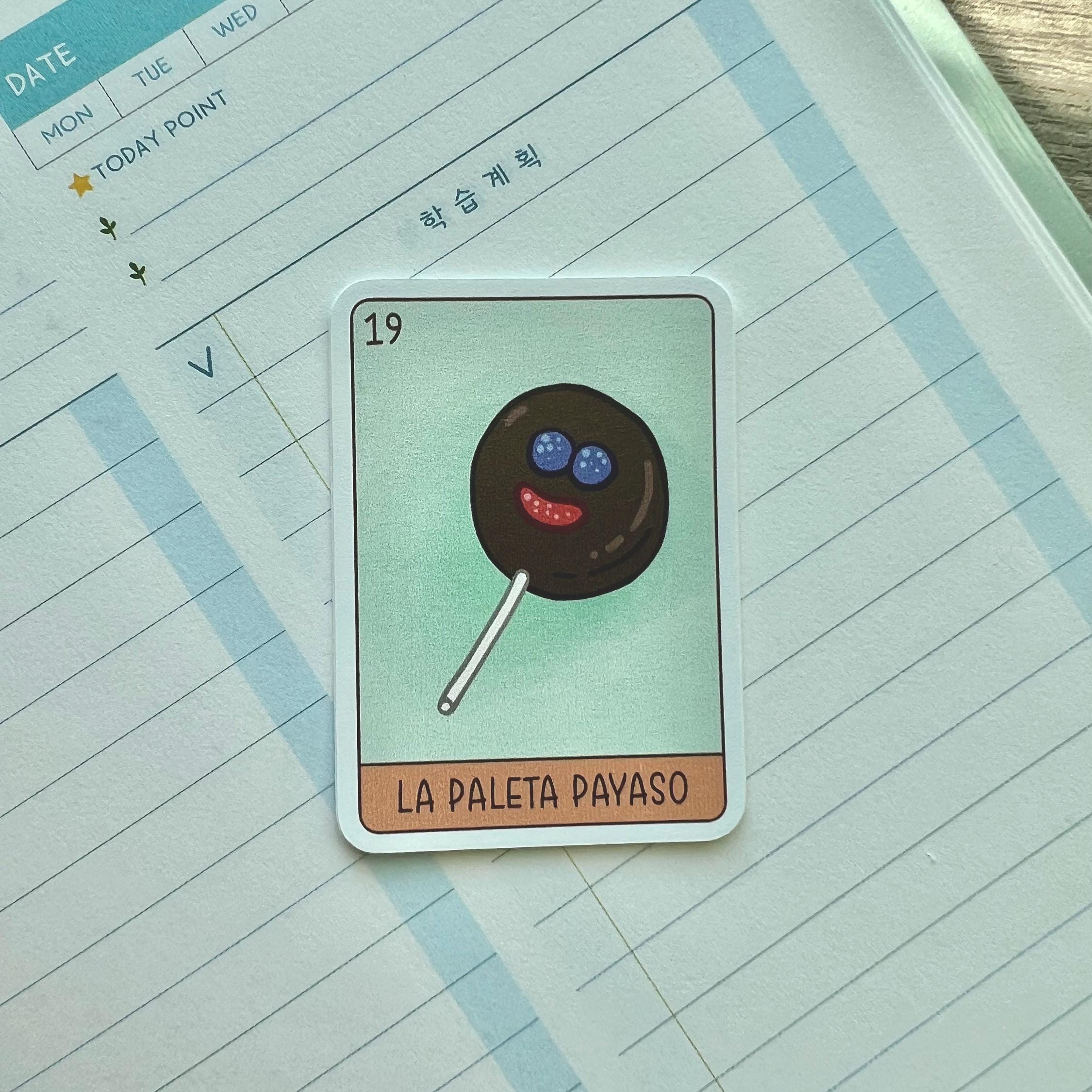 Paleta Payaso Loteria Sticker - Mexican Snack, Candy, Dulce, Water ...
