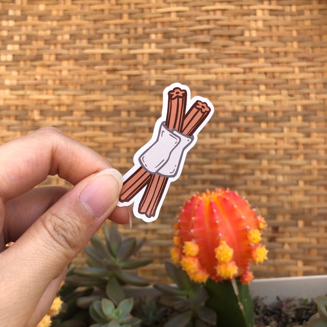 Churros Sticker - Mexican Snack, Food, Sweets, Pan Dulces, Water Bottle ...