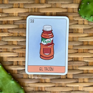 Tajin Loteria Sticker - Mexican Snack, Chile, Food, Water Bottle ...