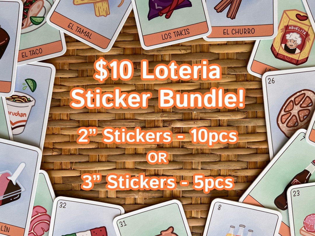 Food Loteria Botana Sticker Bundle Cute Mexican Snack Stickers Set ...