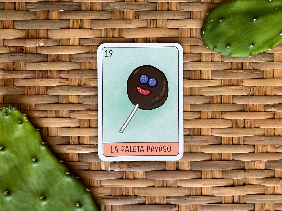Paleta Payaso Loteria Sticker - Mexican Snack, Candy, Dulce, Water ...