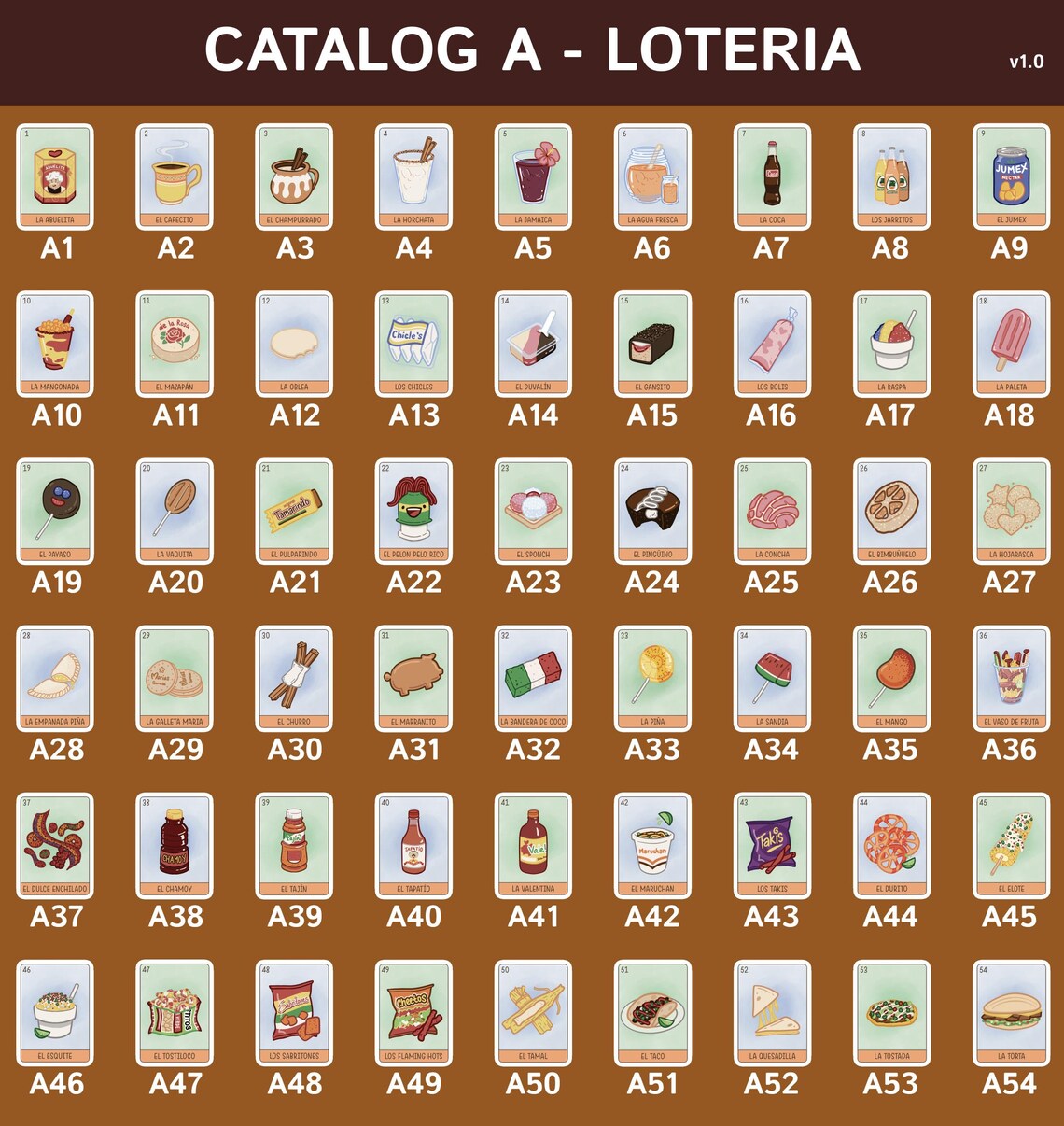 Chamoy Loteria Sticker - Mexican Snack, Street Food, Spice Flavor Sauce ...