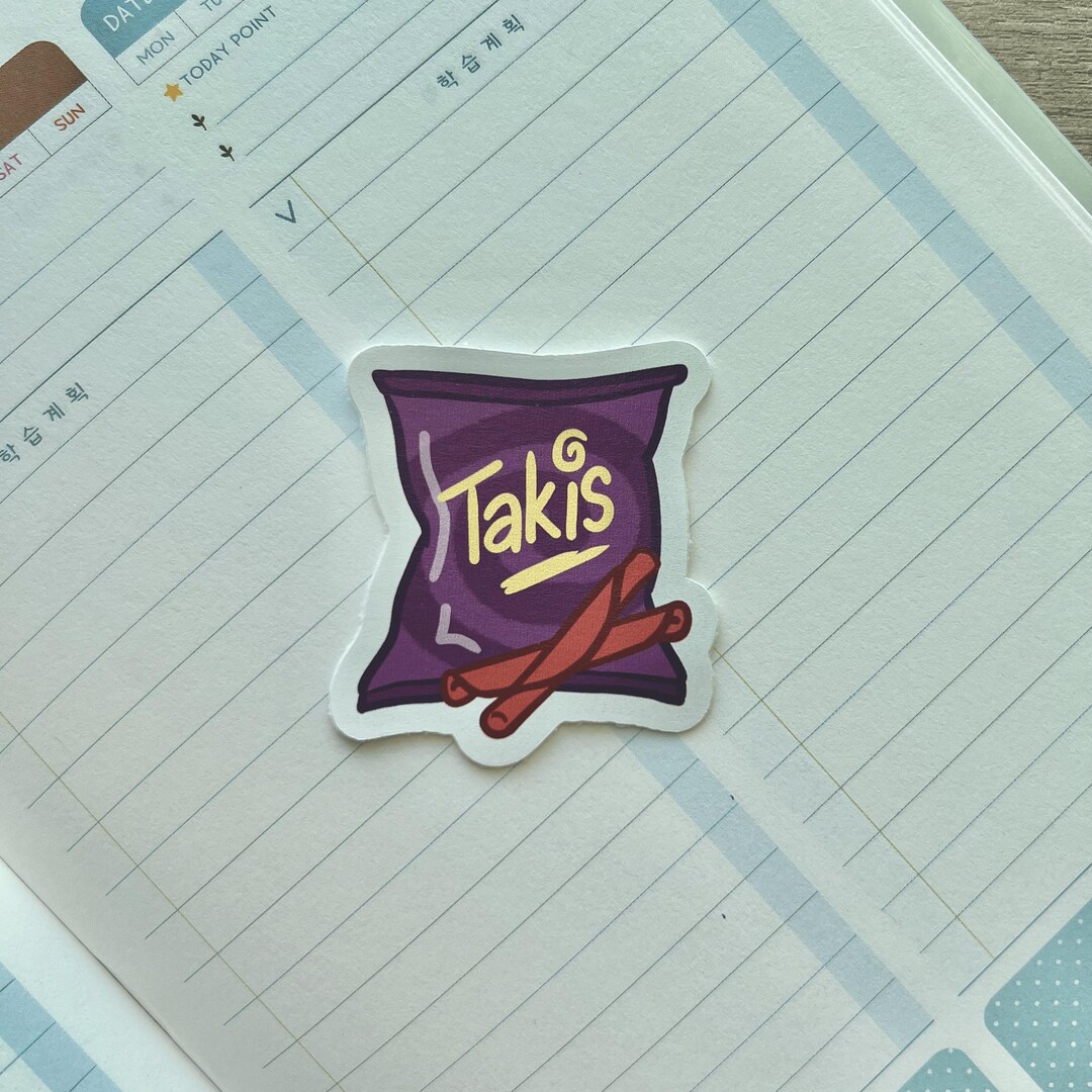 Takis Sticker Mexican Snack, Food, Chips, Treat, Water Bottle Sticker ...
