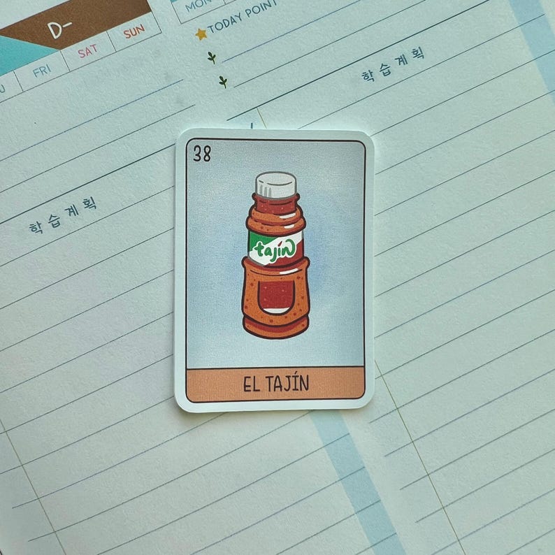 Tajin Loteria Sticker - Mexican Snack, Chile, Food, Water Bottle ...