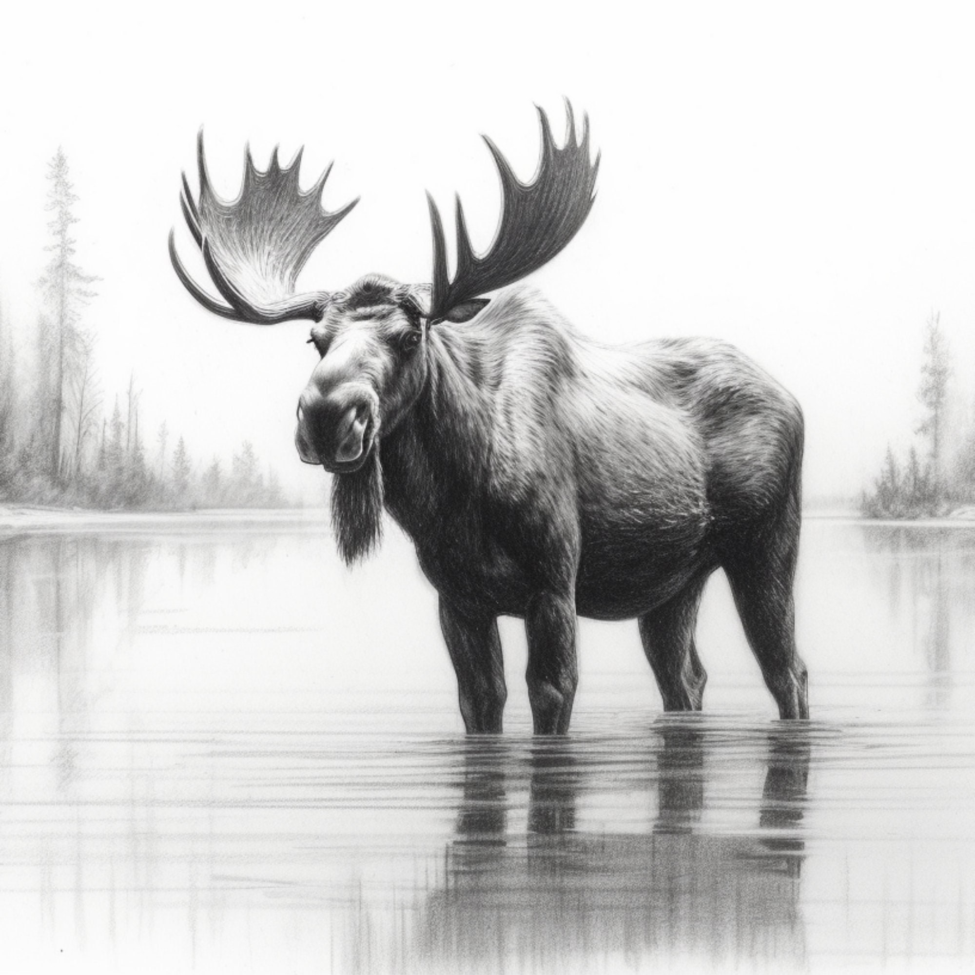 Moose Drawing