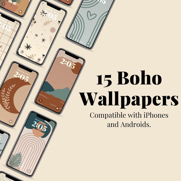 Boho Wallpaper - Etsy
