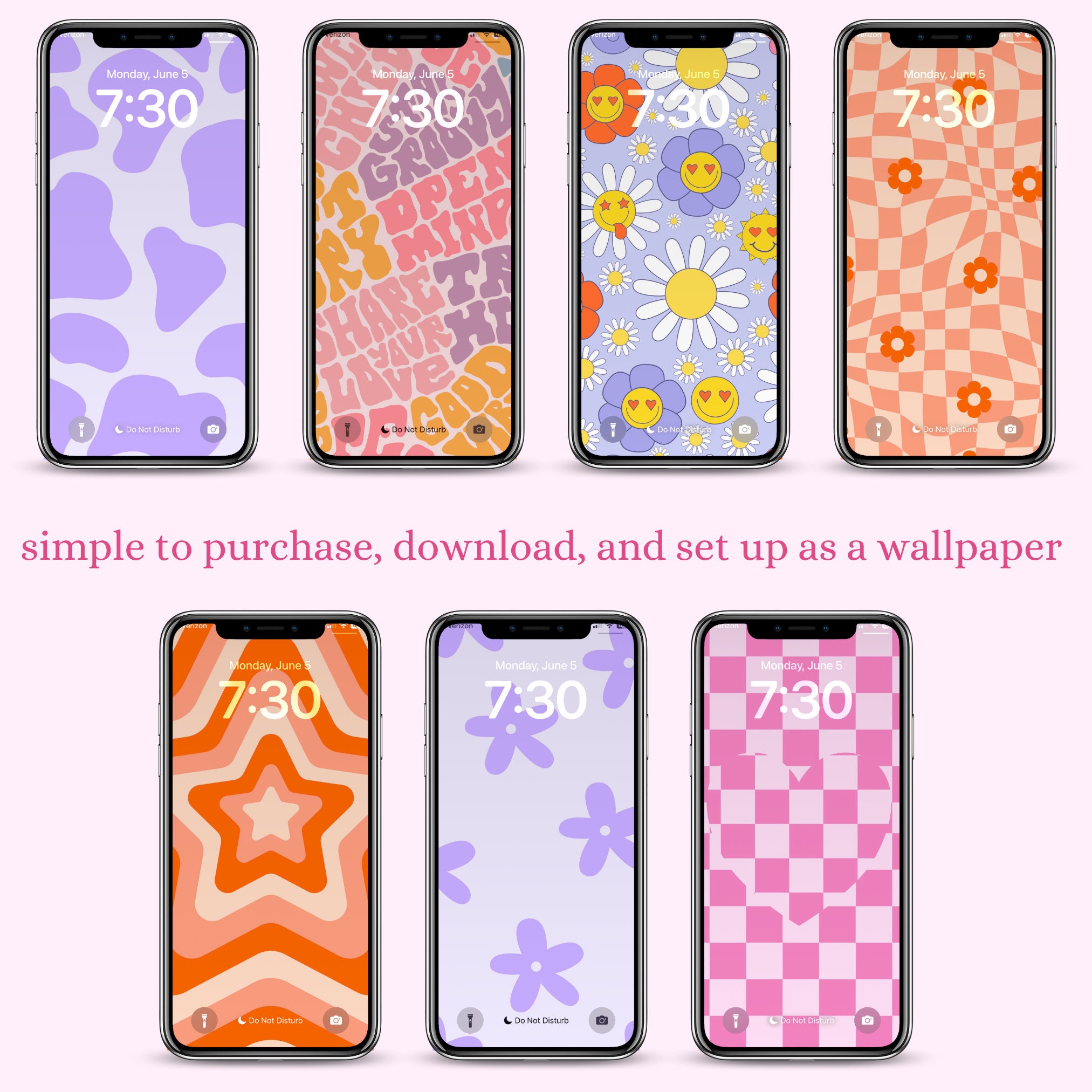 15 Fun Preppy Aesthetic Lock Screen Wallpapers I Ios iPhone and Android ...